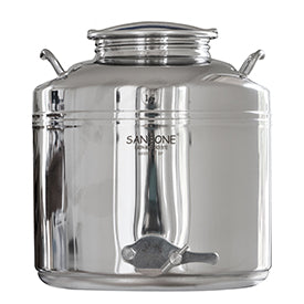 Sansone Welded Stainless Steel Fusti with Honey Spigot -- 15 liter ...